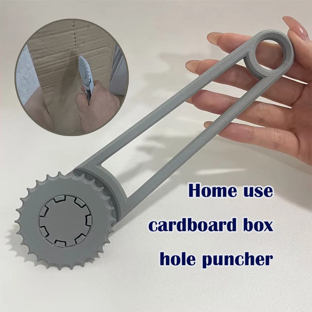 Jual 1PC Heavy Duty Paper Hole Puncher,New PLA Cardboard Box Punch 3D ...