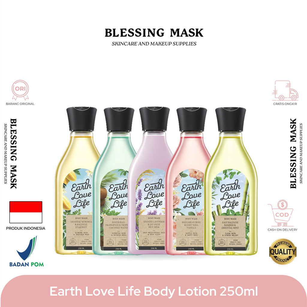 Jual Earth Love Life Body Wash Series | Sabun Mandi Cair 250ml | Shopee ...