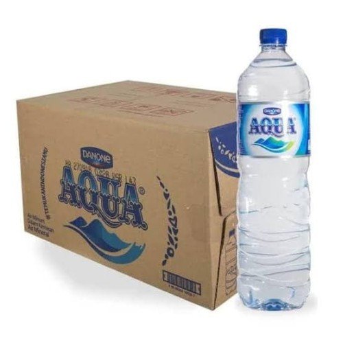 Jual AQUA Botol BESAR 1,5 Liter 1 Dus isi 12 | Shopee Indonesia