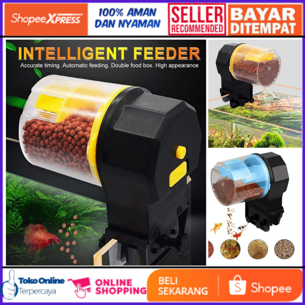 Jual inovasi_tani-Dispenser timer Makanan Ikan Aquarium Automatic Food ...