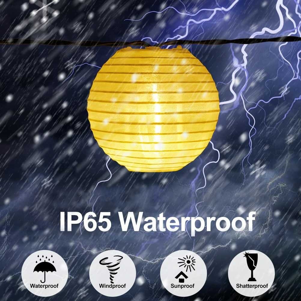 Jual Ousam Lampu Hias String Lights Lampion Solar 20 LED 8 Modes 5M ...