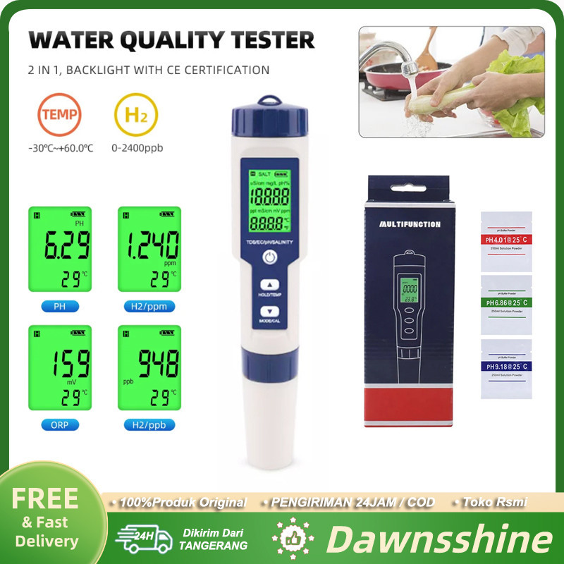 Jual 5 in 1 Pena Multifungsi Pengukur Digital Kualitas Air Dengan ...