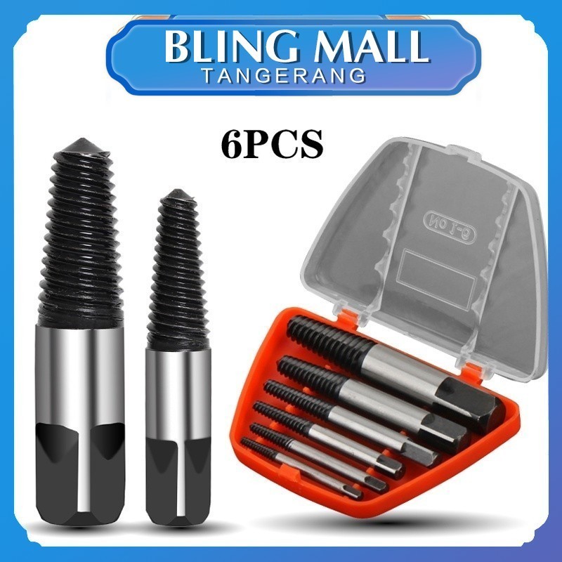 Jual 【6PCS】Screw Extractor Set / Tap Balik Pembuka Baut Rusak Set ...