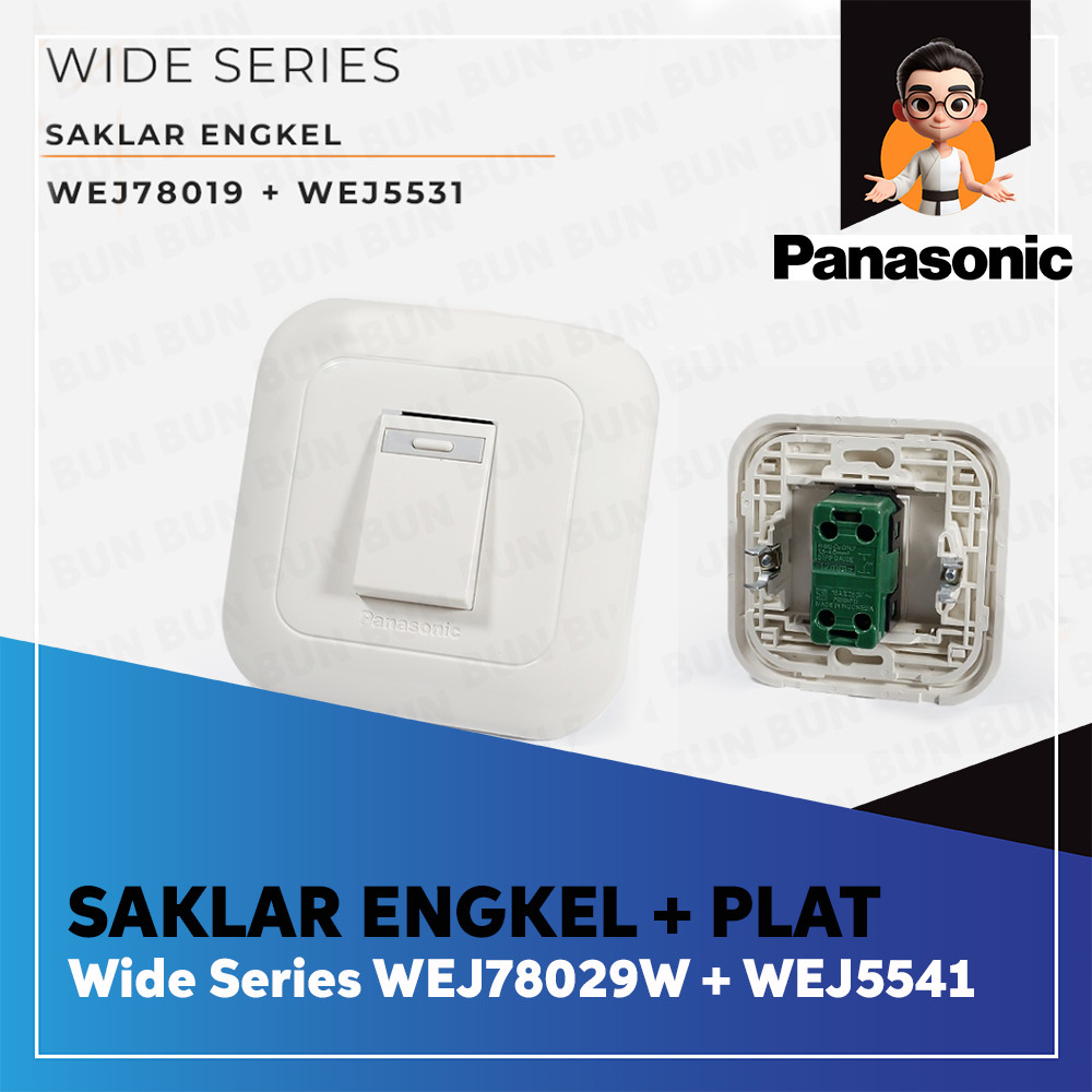 Jual Saklar Engkel Panasonic / Switch / Saklar Tunggal + Plat Panasonic ...