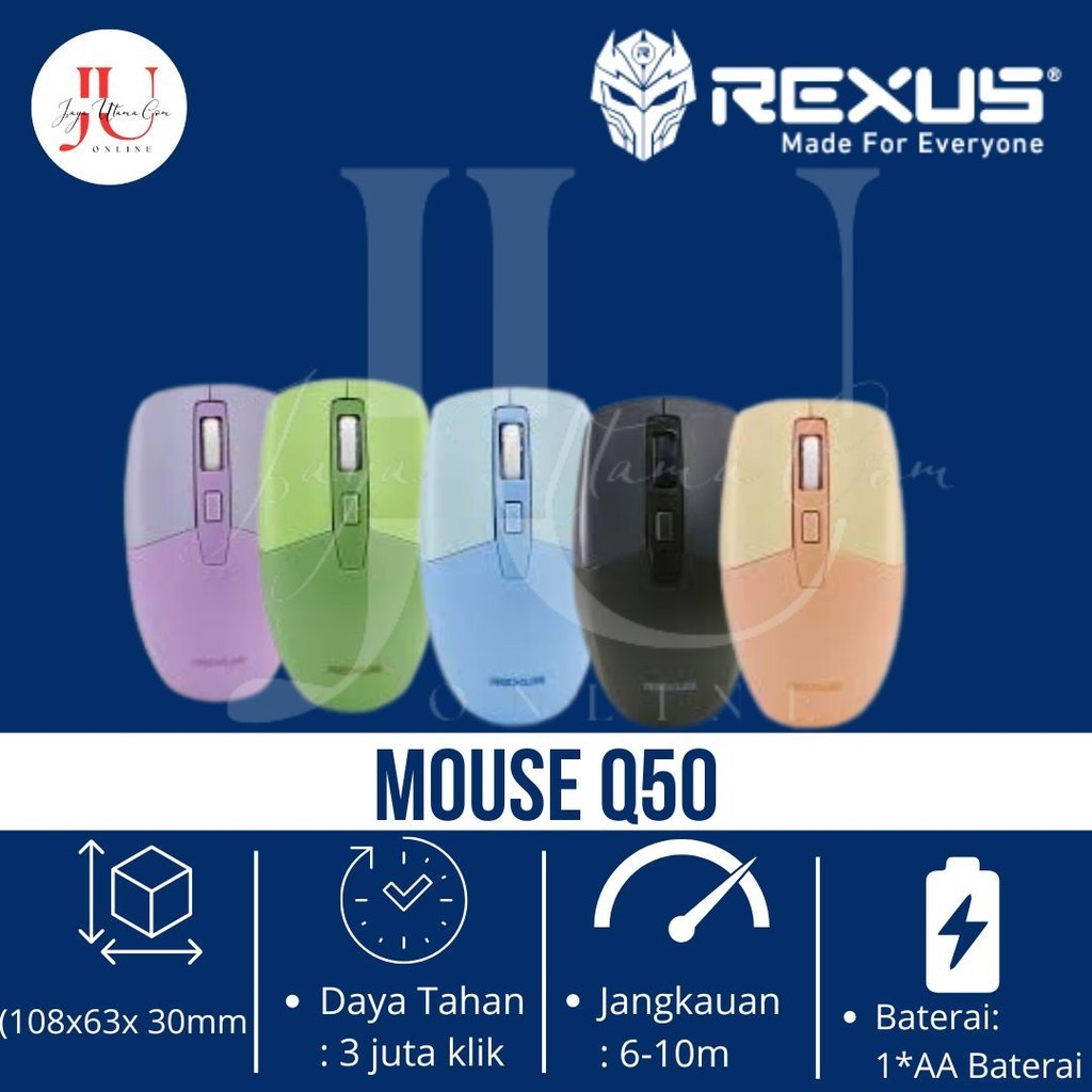 Jual Rexus Mouse Wireless Office Q50 / Mouse Rexus Q50 Original ...