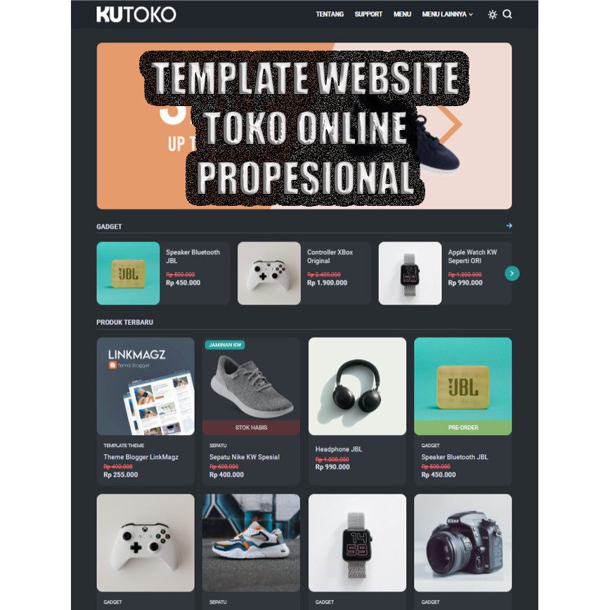 Jual Template Blogger Kutoko Linkmagz Evomagz Wuzz Viomagz | Shopee ...