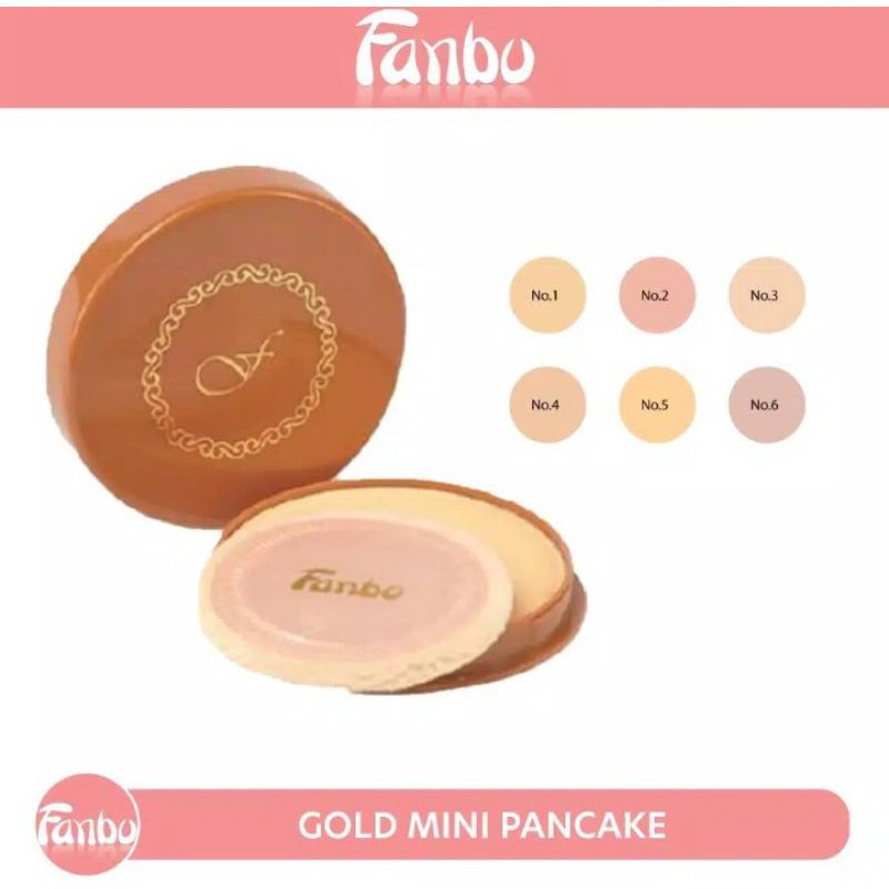 Jual Fanbo Gold Mini Pancake 22.5gr - Bedak Padat Fanbo Gold Mini Bulat ...