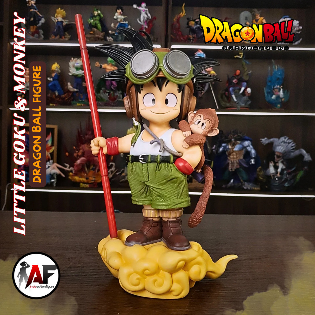 Jual Action Figure Dragon Ball Little Goku with Monkey Design | Shopee ...