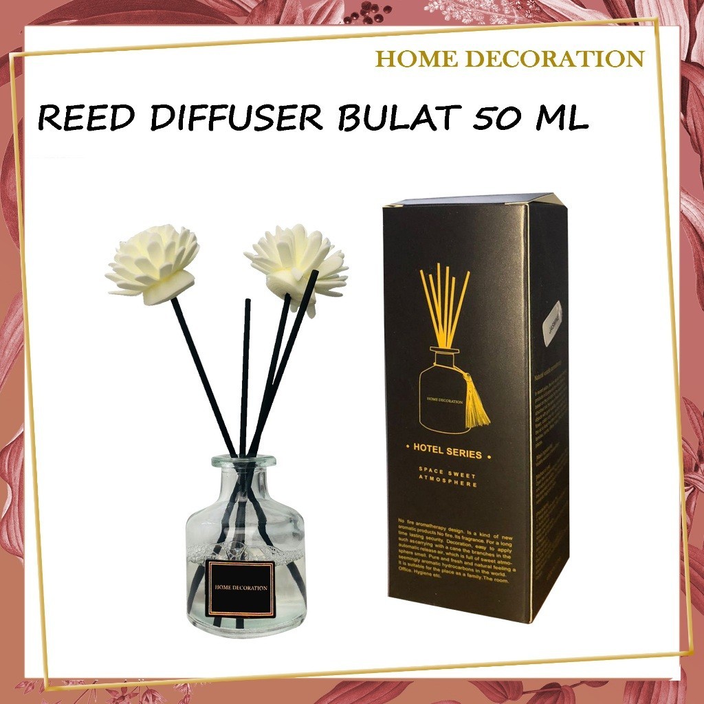Jual Dekorasi Ruangan BULAT/ REED DIFFUSER/ Bunga hias pengharum ...