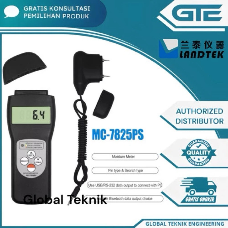 Jual Moisture Meter MC-7825PS Wood Concrete Soil Landtek MC7825PS ...