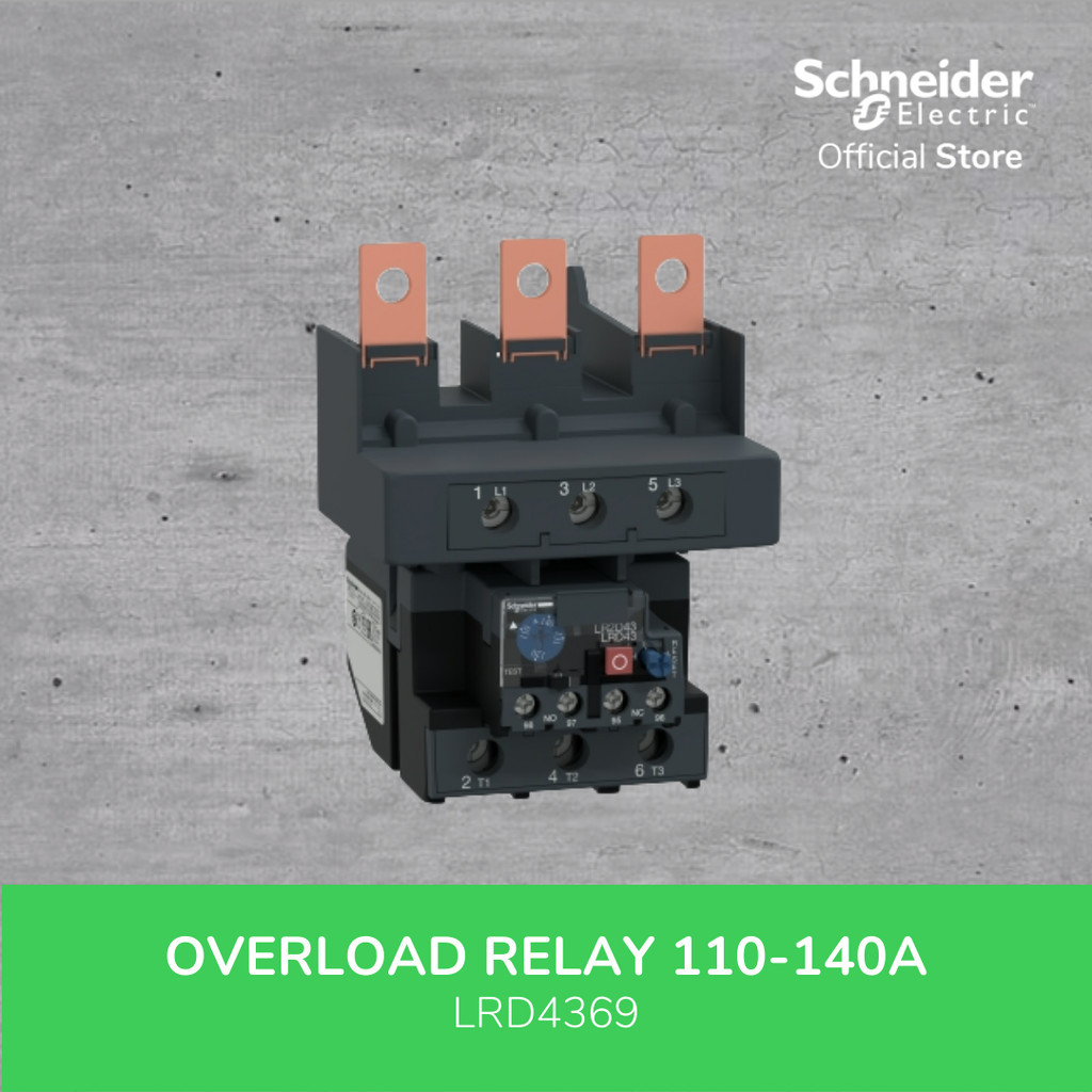 Jual Schneider Electric OVERLOAD RELAY 110-140A-LRD4369 | Shopee Indonesia