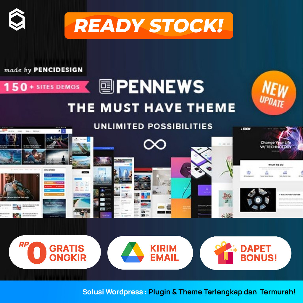 Jual PenNews Theme Wordpress Premium News Magazine Business AMP WordPress Theme | Shopee Indonesia