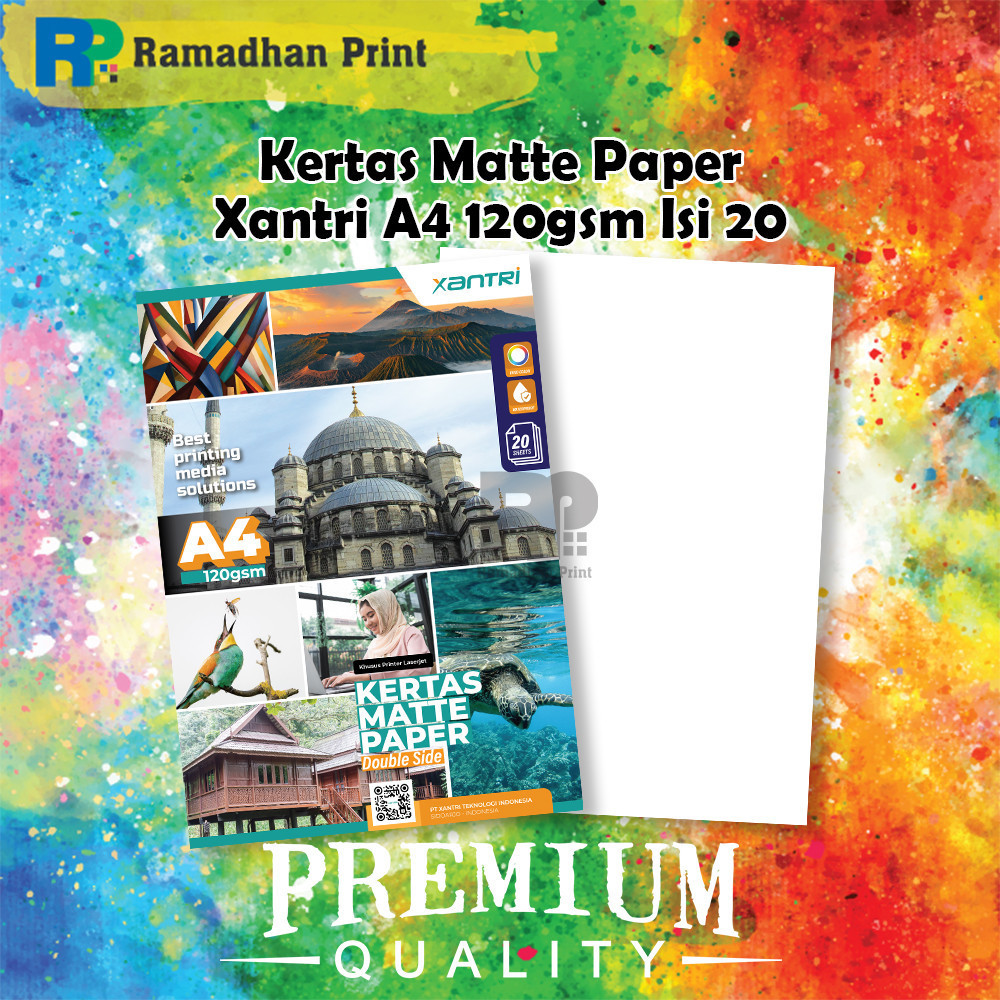 Jual Kertas Brosur Matte Art Paper Double Side A4 120 gsm Doff Mate ...