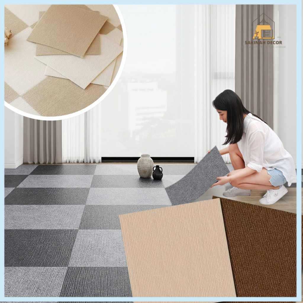 Jual DIY Karpet Lantai Motif Polos Dalam Ruangan Premium Bedroom Puzzle ...