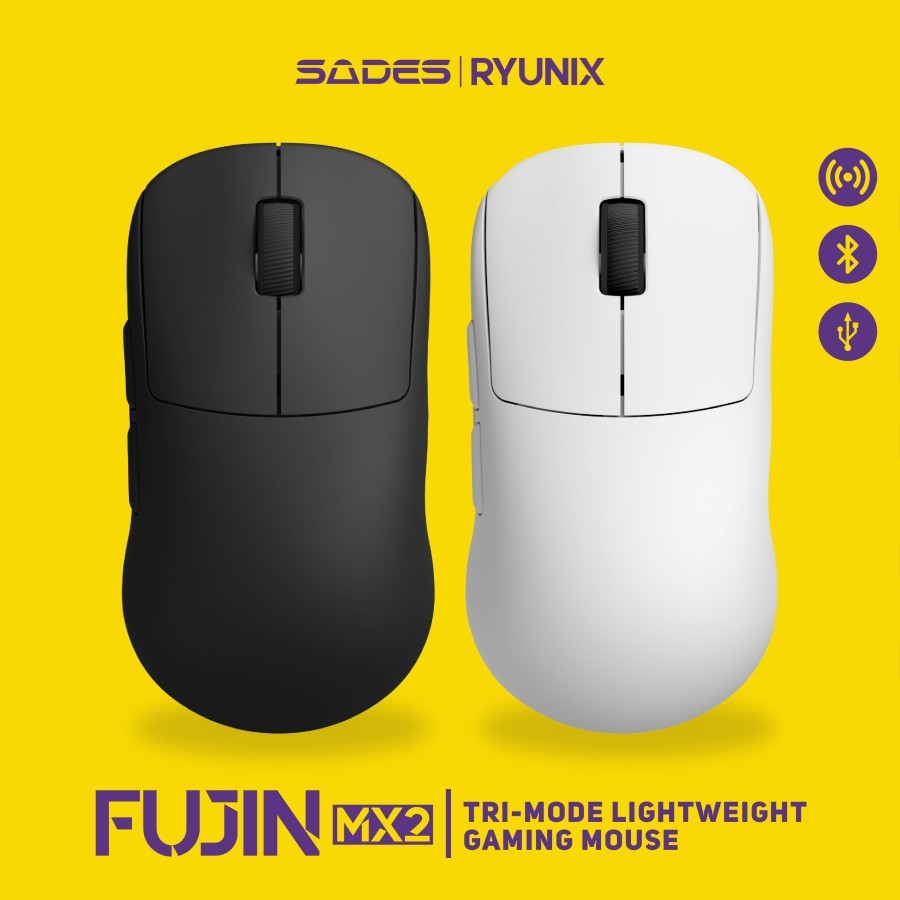 Jual Sades Ryunix Fujin MX2 MX-2 Wireless Gaming Mouse Lightweight ...