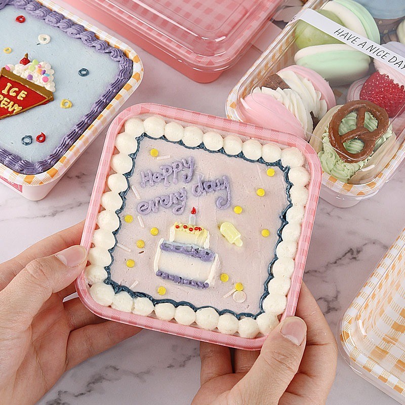 Jual Mika Dessert / KOTAK Makanan Mika isi 10 Pcs / 10 pcs Korean ...