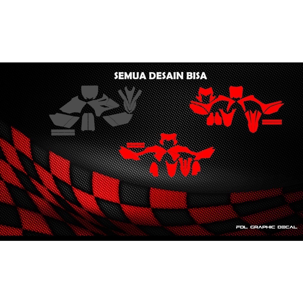 Jual Decal/Stiker crf 150l/Gordon/ D'Tracker /CRF /KLX BF full body ...