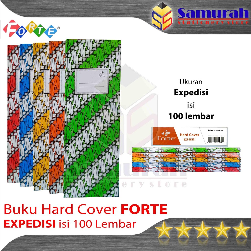 Jual Buku Hard Cover Forte Expedisi isi 100 Lembar / Buku Catatan ...