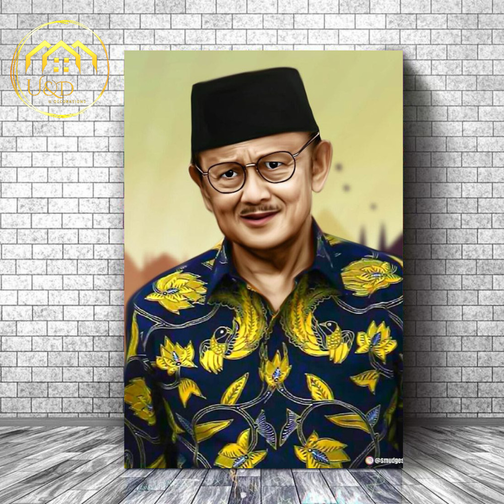 Jual POSTER KAYU BJ HABIBIE - POSTER PRESIDEN BJ HABIBIE - HIASAN ...