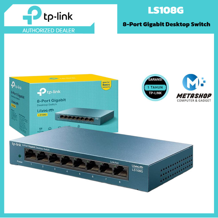 Jual TP-LINK 8 Port LS108G Gigabit Desktop Switch Hub TPLINK | Shopee ...