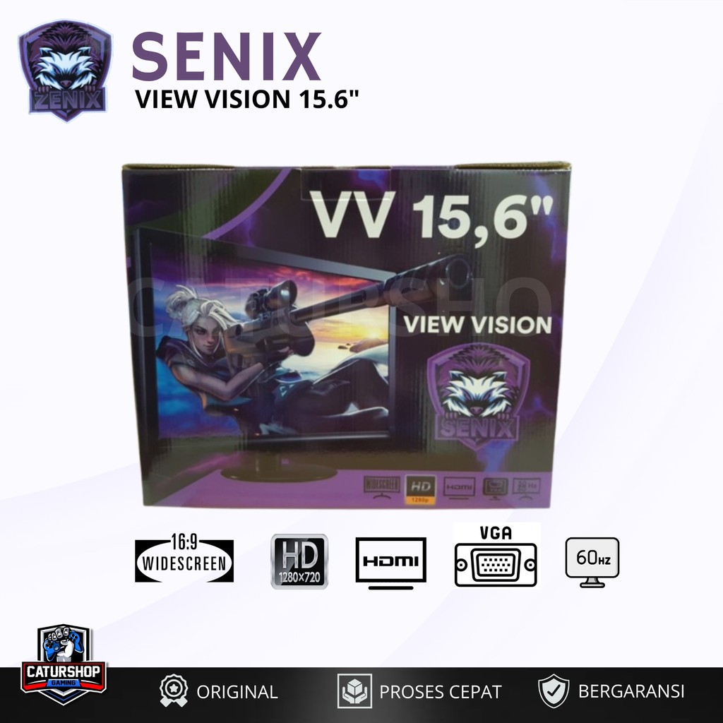 Jual LED LCD MONITOR SENIX 16 VIEW VISION VV16 15.6INCH | Shopee Indonesia