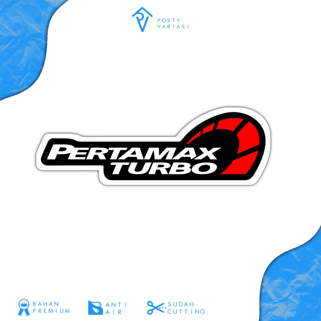Jual Stiker PERTAMAX TURBO Stiker Motor Sticker Racing Print Waterproof ...