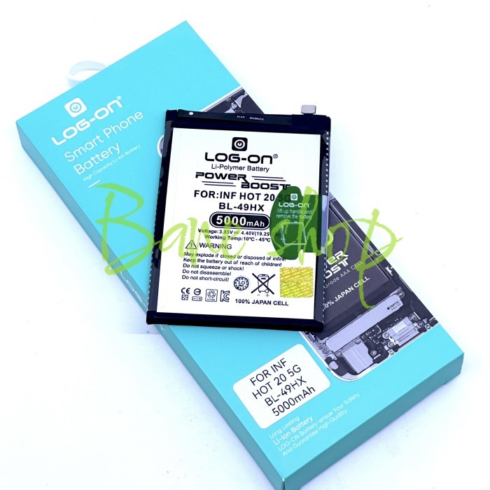 Jual BATERAI LOG ON INFINIX HOT 20 5G X666 X666B BL-49HX POWER BOOST ...