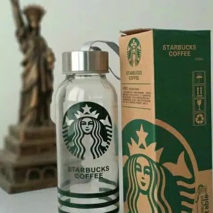 Jual Botol Minum Motif Starbucks Botol Kaca Starbucks Tumbler Gambar ...