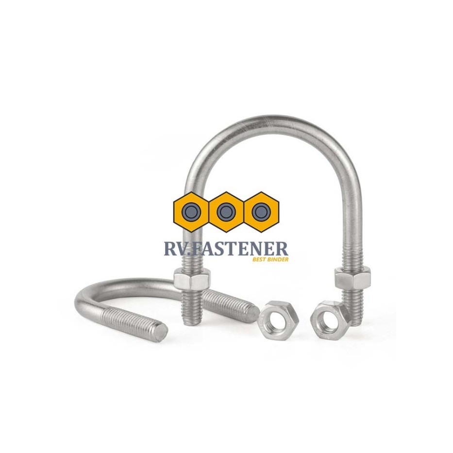 Jual KLEM U-BOLT 5/16 - CLAMP U-BOLT UKURAN LENGKAP | Shopee Indonesia