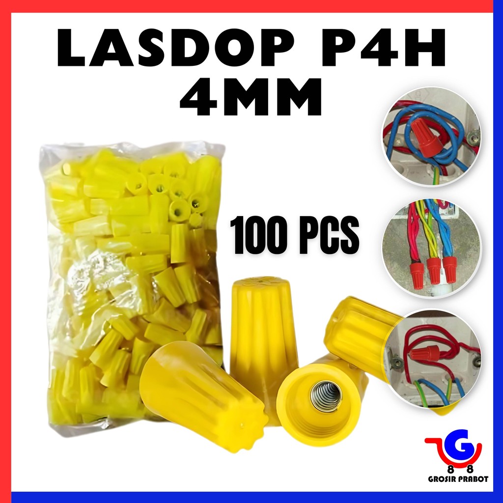 Jual Lasdop P4 Terminal Penyambung Kabel Putar 4MM Electrical Connector ...