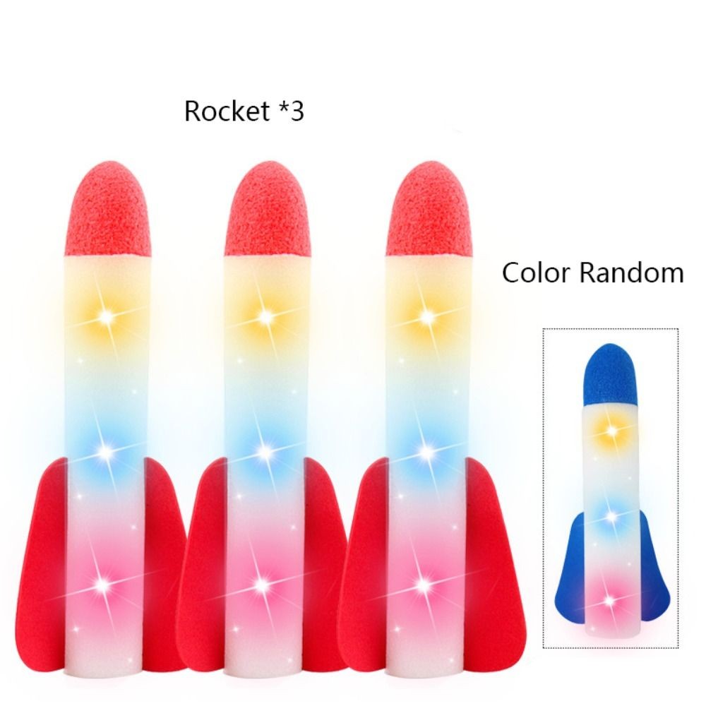 Jual Children's Toy Sports Foot-stepping Air Rocket Launcher Toys Outdoor Luminous Ejection ...