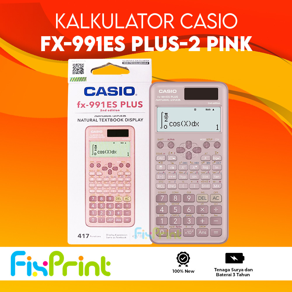 Jual Calculator Casio fx-991 ES PLUS-2 Scientific Kalkulator Ilmiah ...