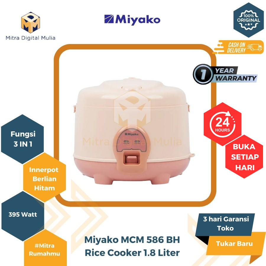 Jual Miyako MCM 586 BH Magic Com 1.8 L Berlian Hitam | Shopee Indonesia