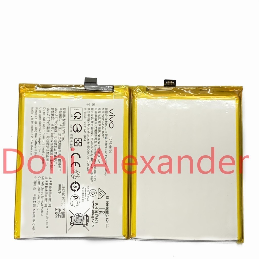 Jual BATERAI BATTERY BATRE VIVO Y12 / Y15 / Y17 / Z1 PRO B-G7 ORIGINAL ...