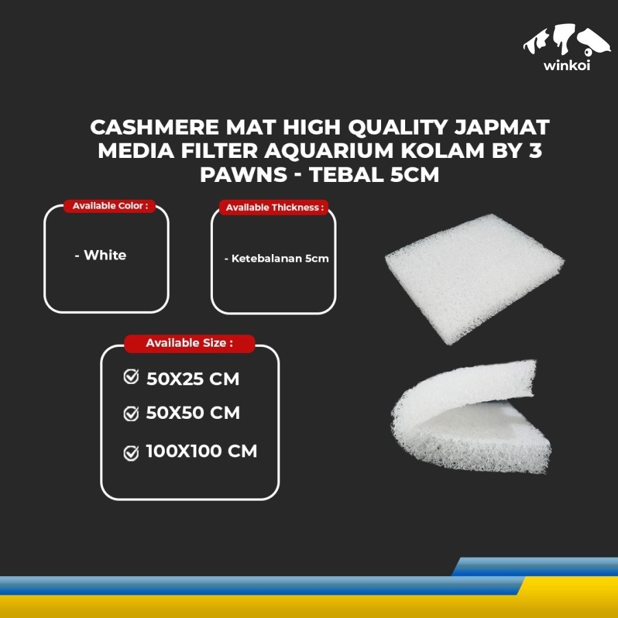 Jual Cashmere Mat High Quality Media Filter Matt Aquarium Kolam ikan ...