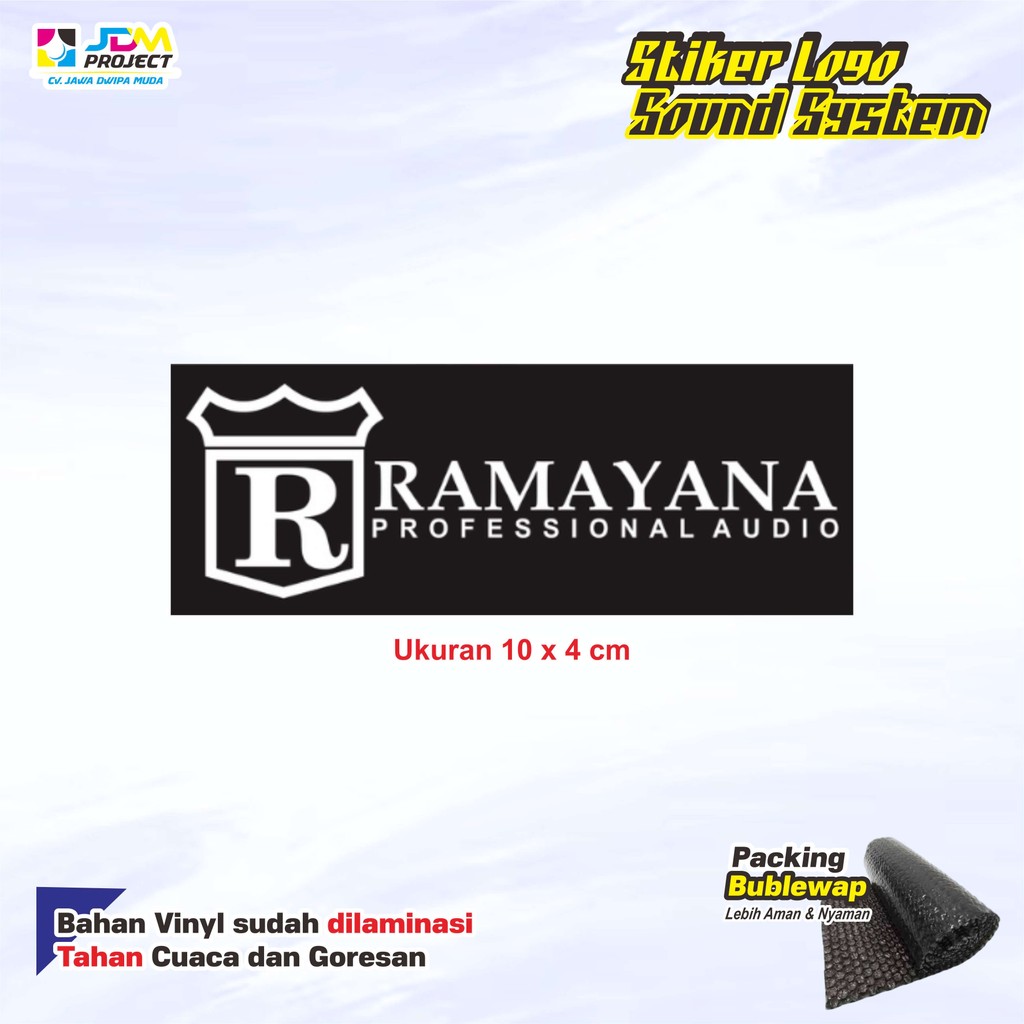 Jual JDM Project - Stiker Sound System Ramayana Audio bahan vinyl ...