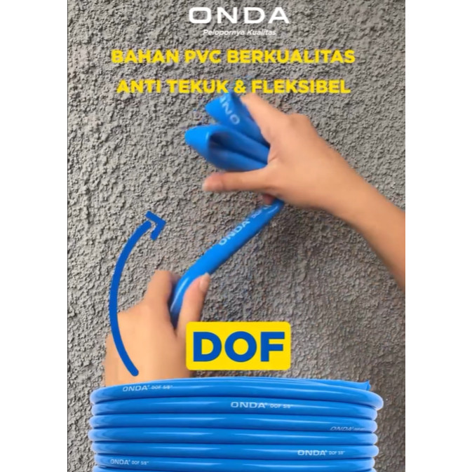 Jual SELANG AIR 1/2'' 5/8'' 3/4'' 1 inch ONDA DOF 1 ROL 5OMETER TAMAN KEBUN CUCI MOTOR MOBIL ...