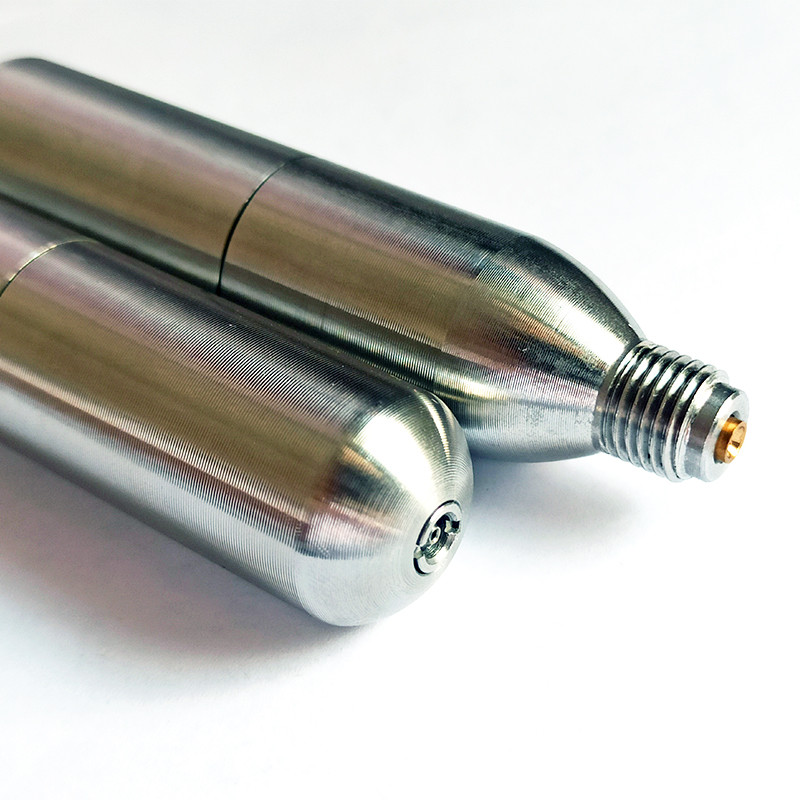 Jual CO2 Cartridge Rechargeable Removable Reusable with Threaded and Unthreaded Strong Sealing ...