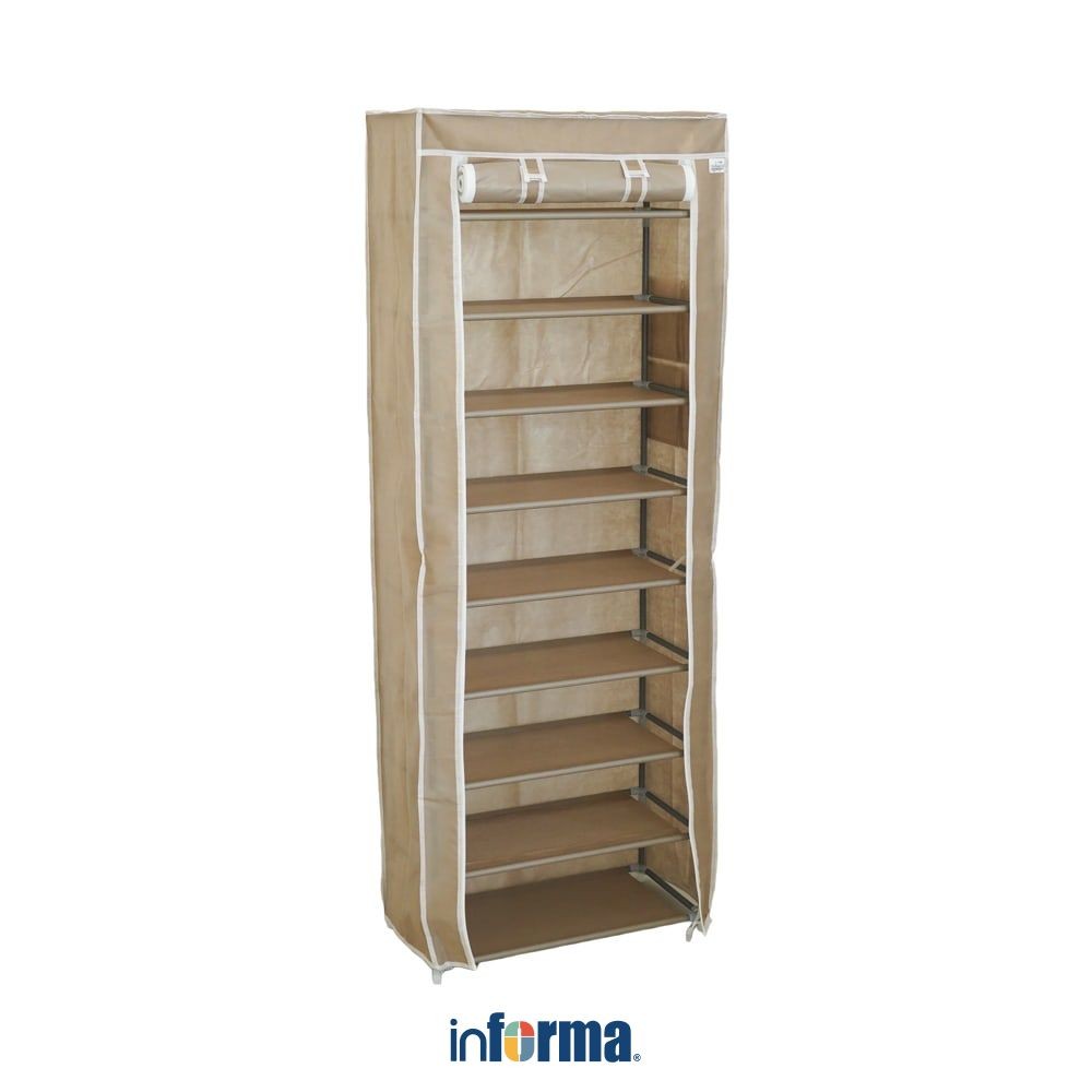 Jual Informa Rak Sepatu 9 Tingkat 58X28X160 cm - Cokelat Shoe Rack ...