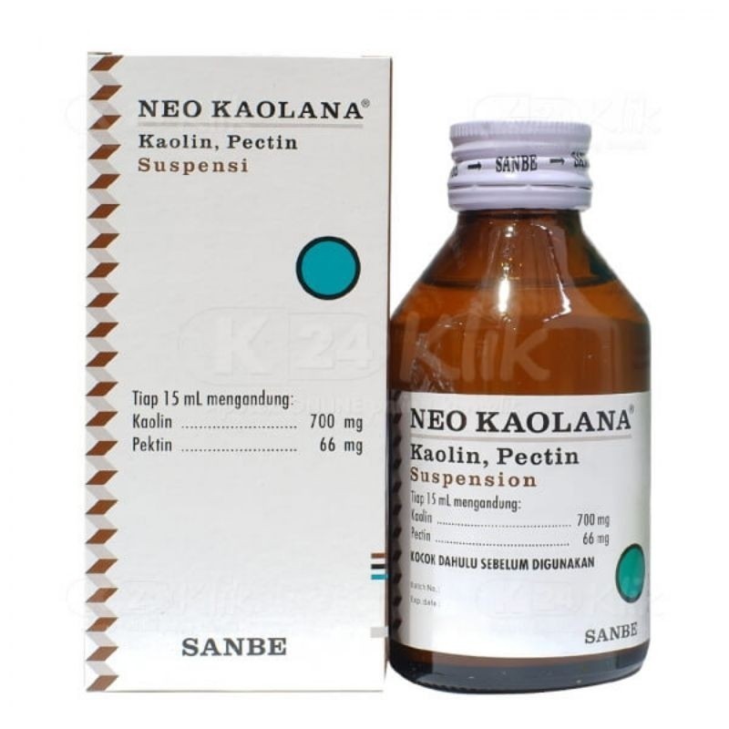 Jual NEO KAOLANA 120ML mengandung kaolin dan pectin mengatasi DIARE ...