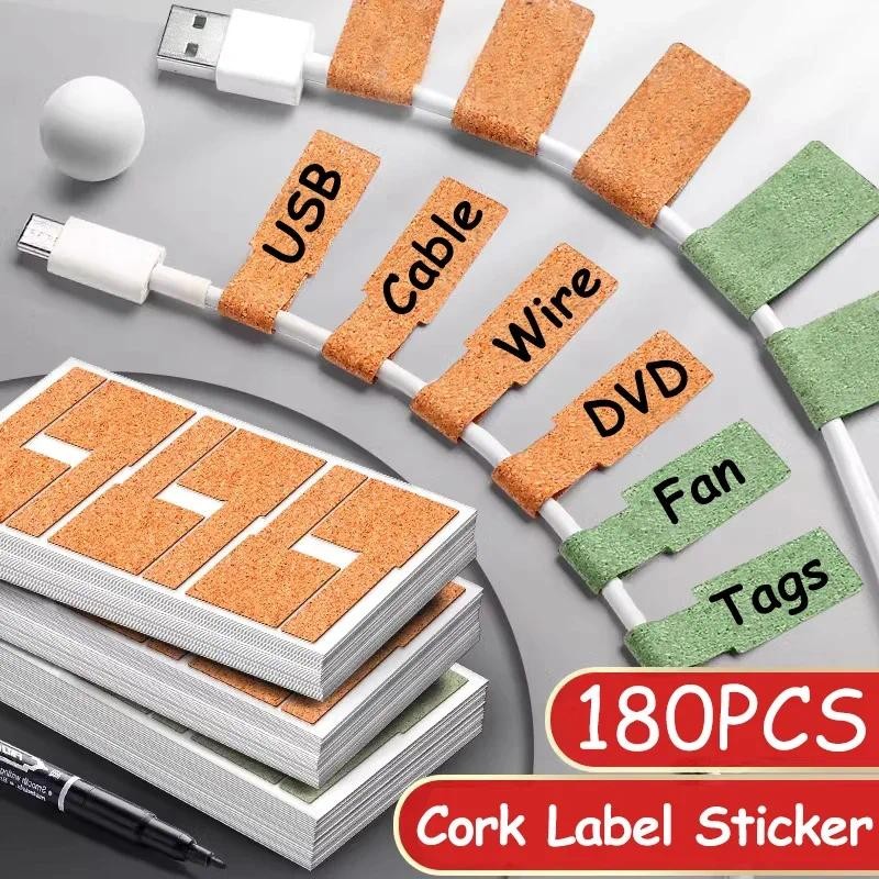 Jual Waterproof Cork Cable Label Sticker Self-Adhesive Ethernet Line ...