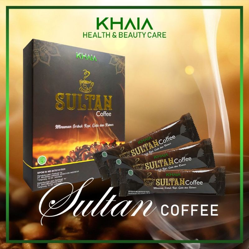 Jual SULTAN COFFEE KHAIA KOPI,GULA,KRIMER 1BOX ISI 10 SACHET 100% ...