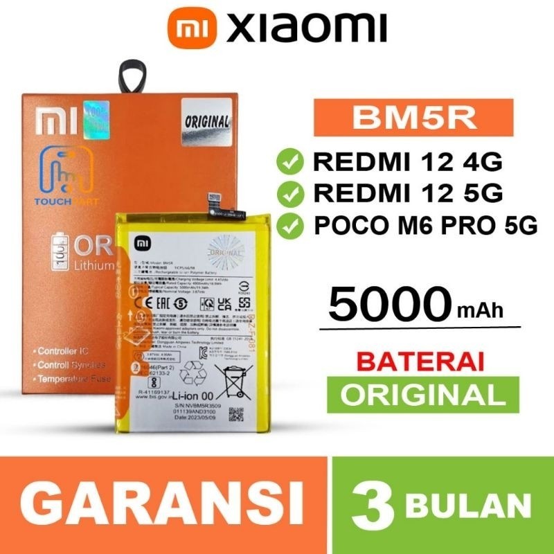 Jual BATRE BM5R BATERAI XIAOMI REDMI 12 4G / REDMI 12 5G / POCO M6 PRO ...