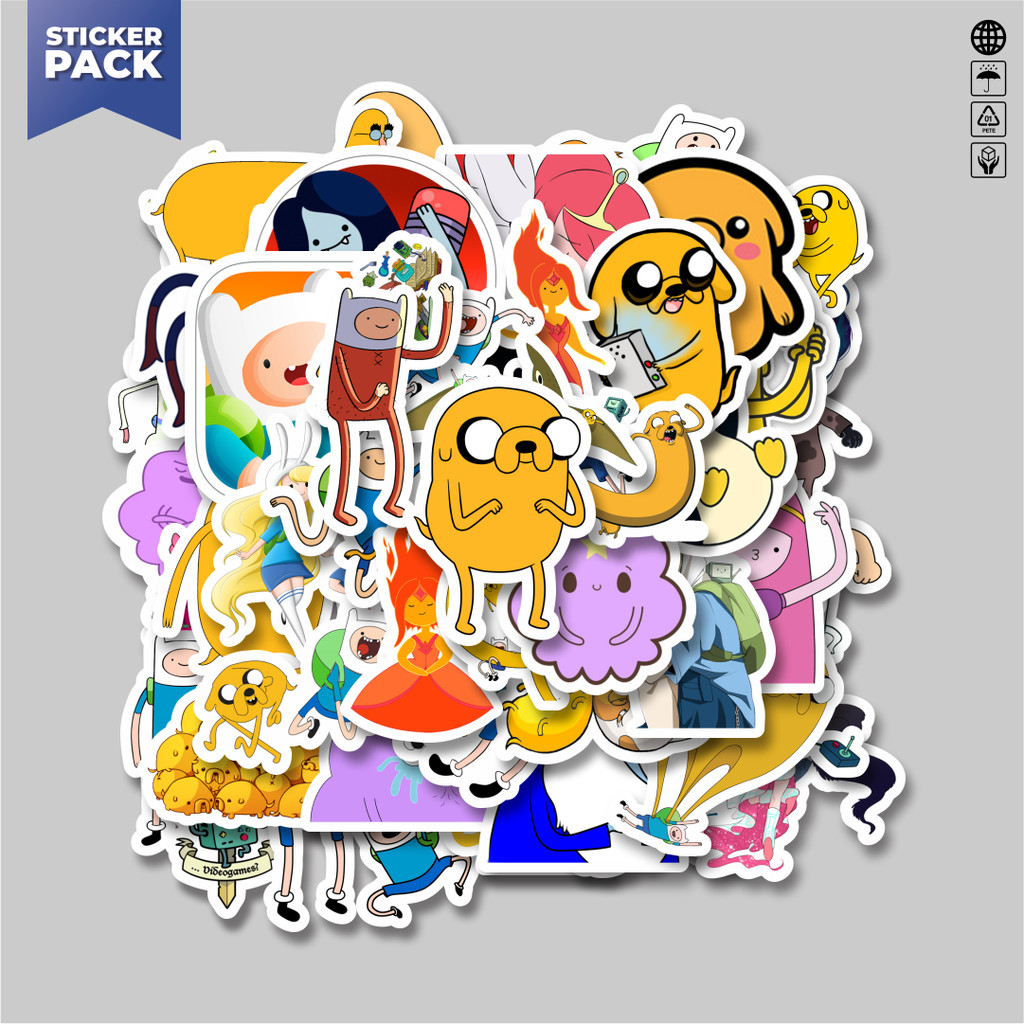 Jual [100PCS]Stiker Pack Stiker Kartun Series Adventure Time Character ...