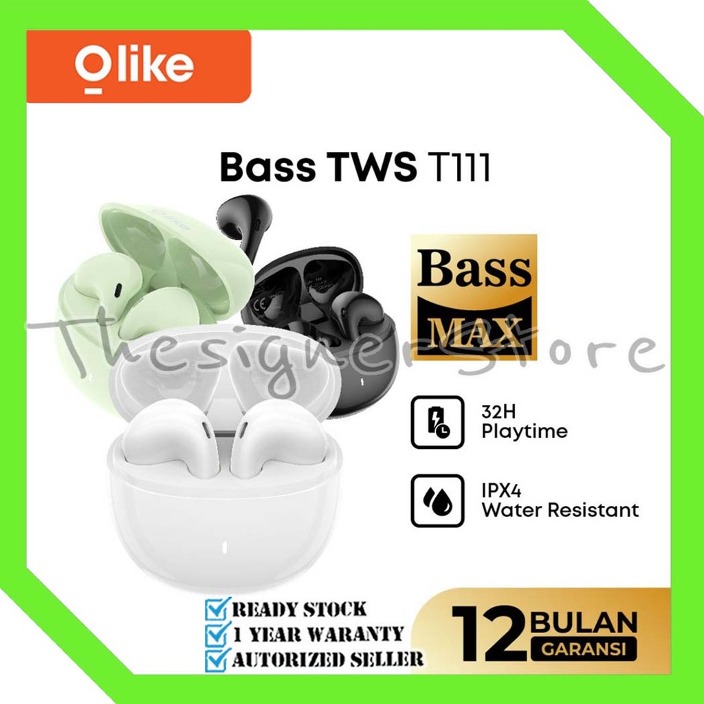 Jual Olike T111 TWS Bluetooth Earphone Headset Bluetooth 5.3 Long Standby Time - Garansi Resmi 1 ...