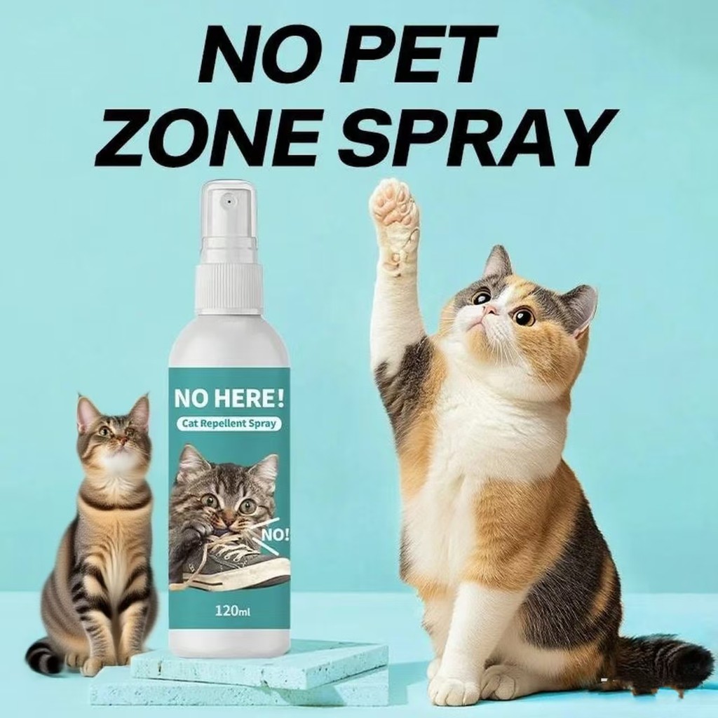 Jual Pet Exclusion Zone Spray Cat Repellent Induction Spray to Prevent ...