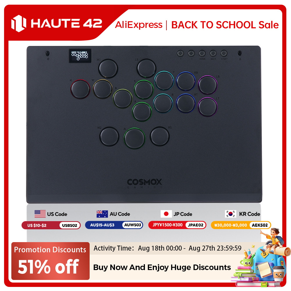 Jual Haute42 Aluminium Alloy Hitbox Leverless Controller Stickless Arcade Stick For PC/ Ps4 ...