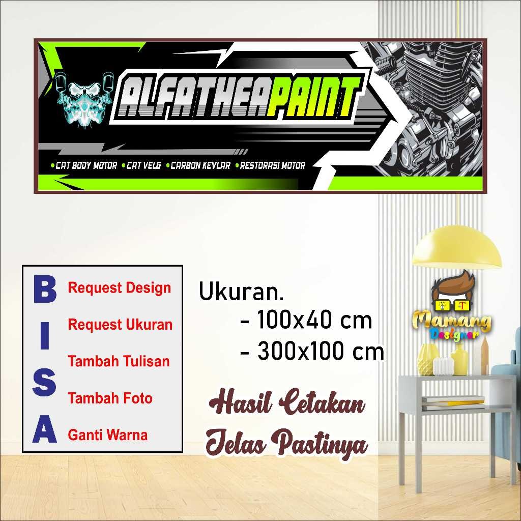 Jual backdrop Cetak Banner Spanduk MMT Bengkel Racing dan Kontes Motor ...