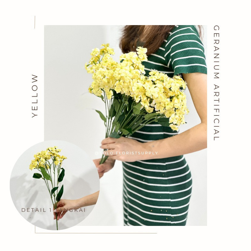 Jual GERANIUM ARTIFICIAL FLOWER ASTER DESI PLASTIK CHRYSANTHEMUM ...