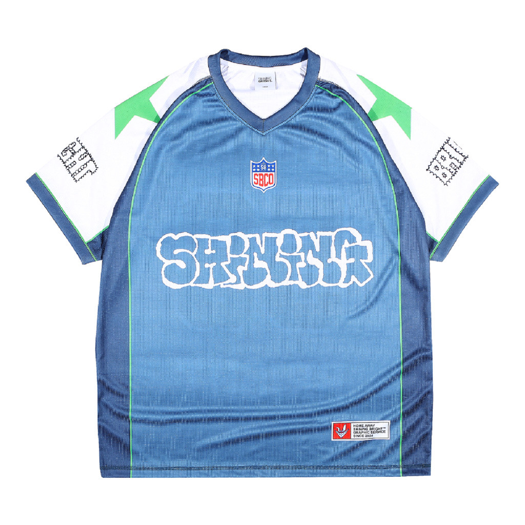 Jual Shining Bright Kaos Jersey ENFL Star - Biru | Shopee Indonesia